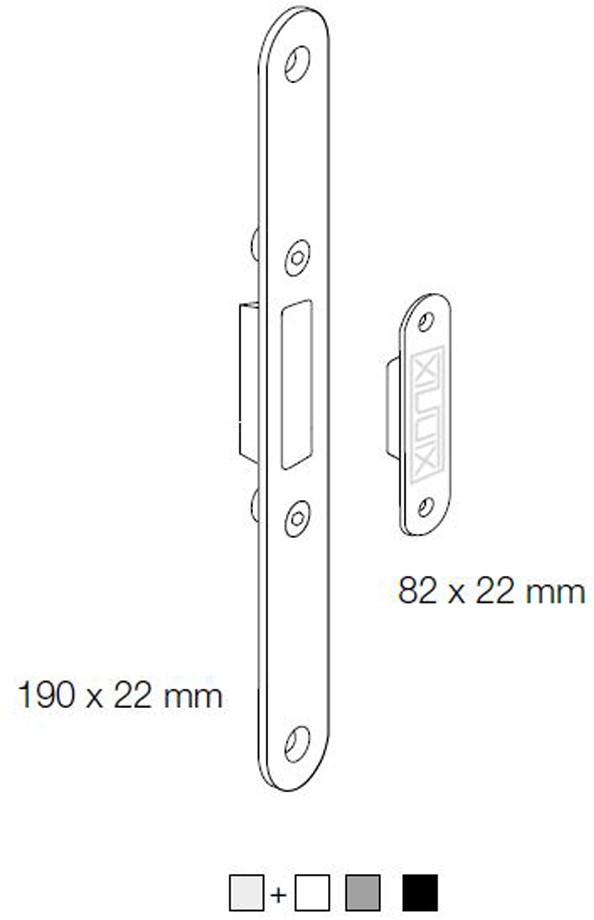 Magnetische NZ sluiting - 190 mm - Zwart
